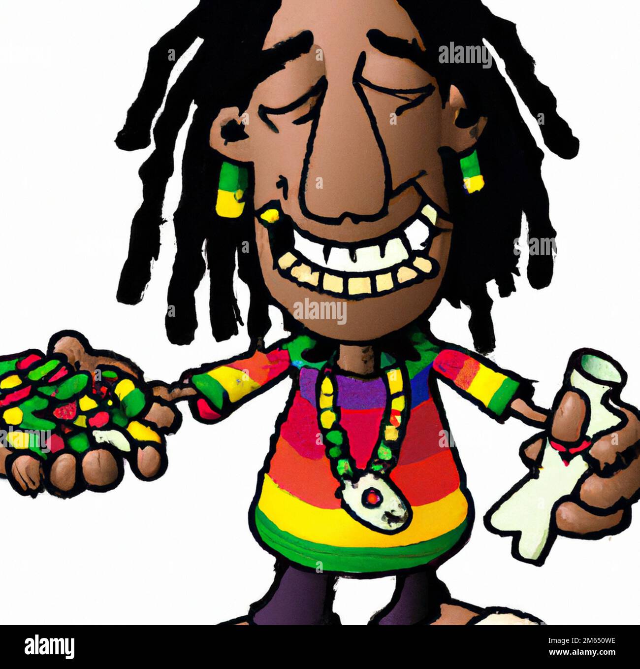 Rastafarian man with drugs hi-res stock photography and images - Alamy