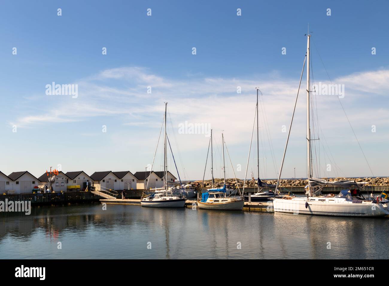 Sailing around Vrango, Gothenburg Archipelago, calm seas, blue sky and ...