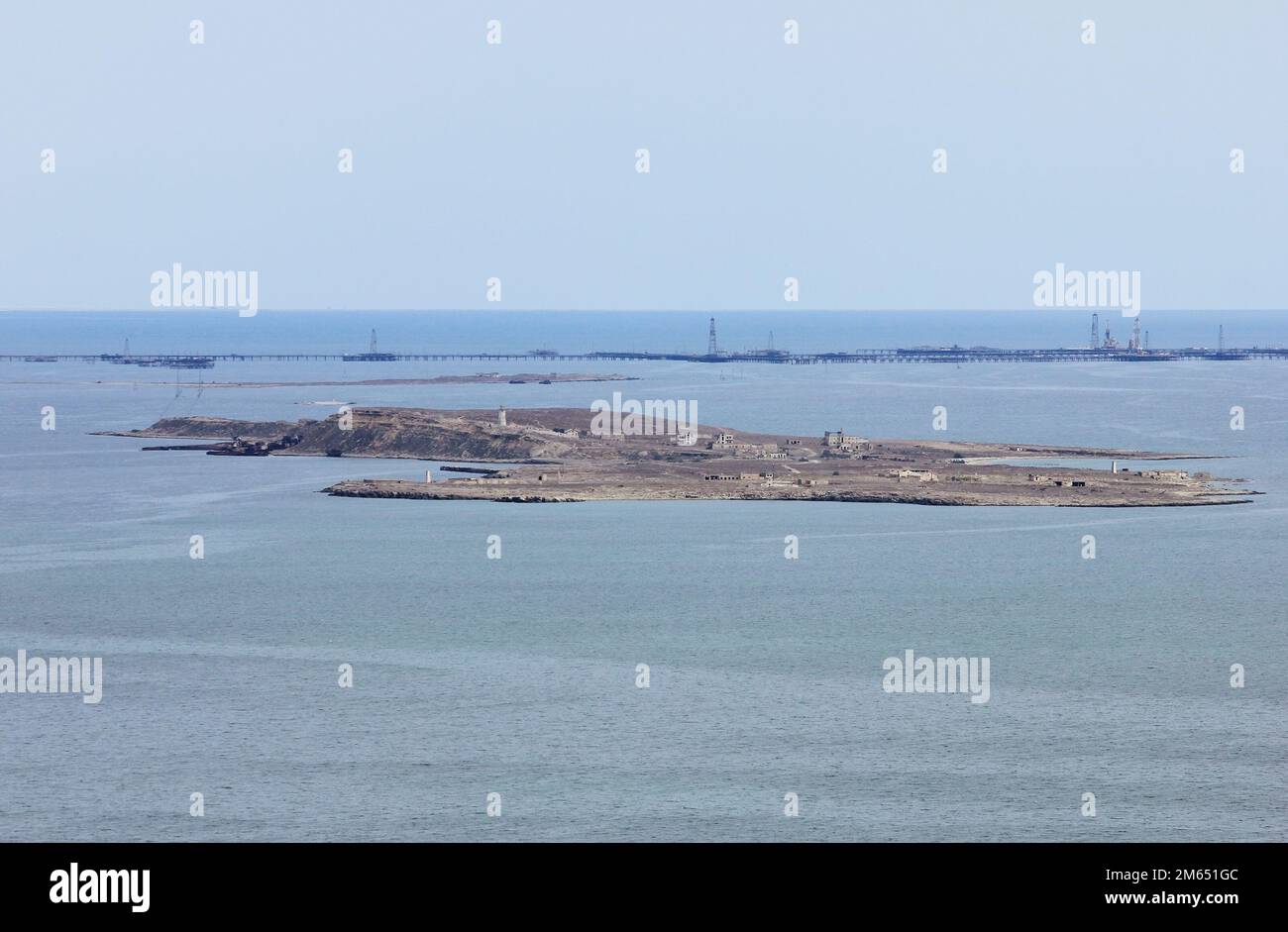 Nargin Island in the Baku Bay. Azerbaijan Stock Photo - Alamy