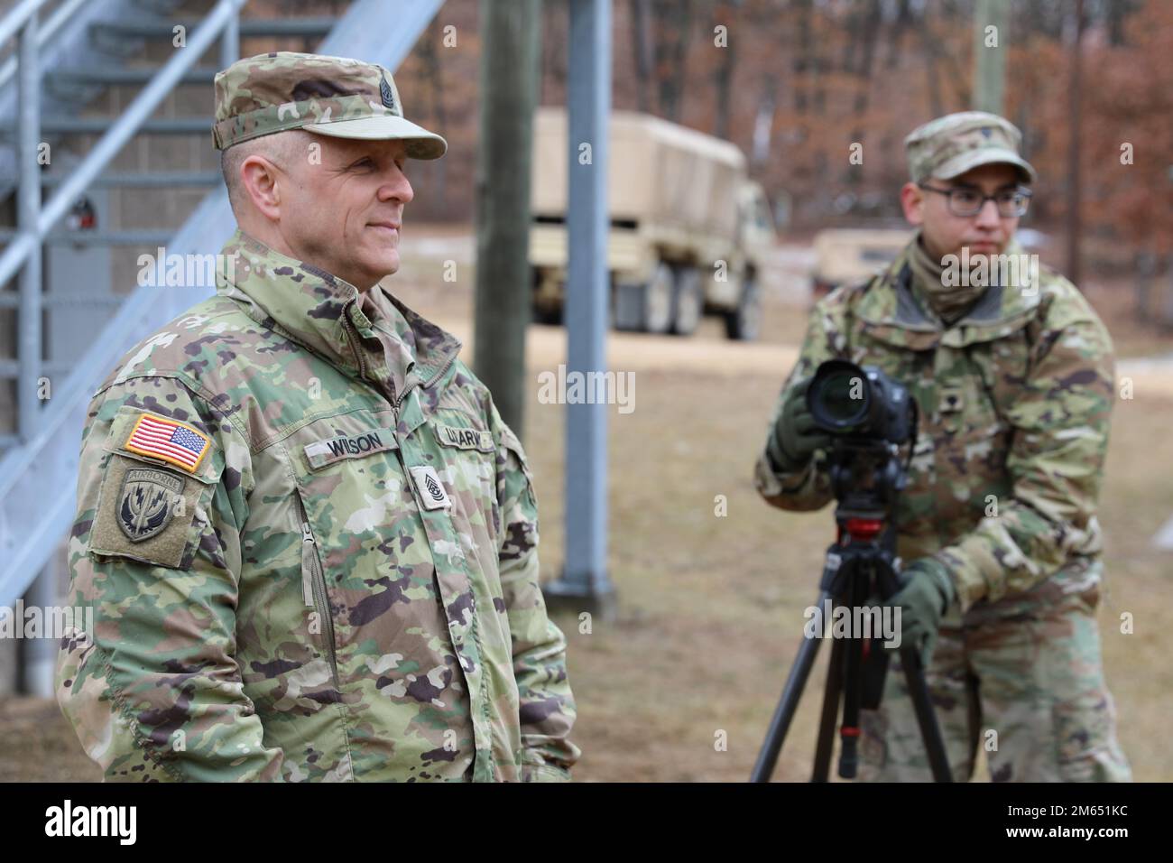 Command Sgt. Maj. Richard Wilson of the 172nd Multifunctional Medical ...
