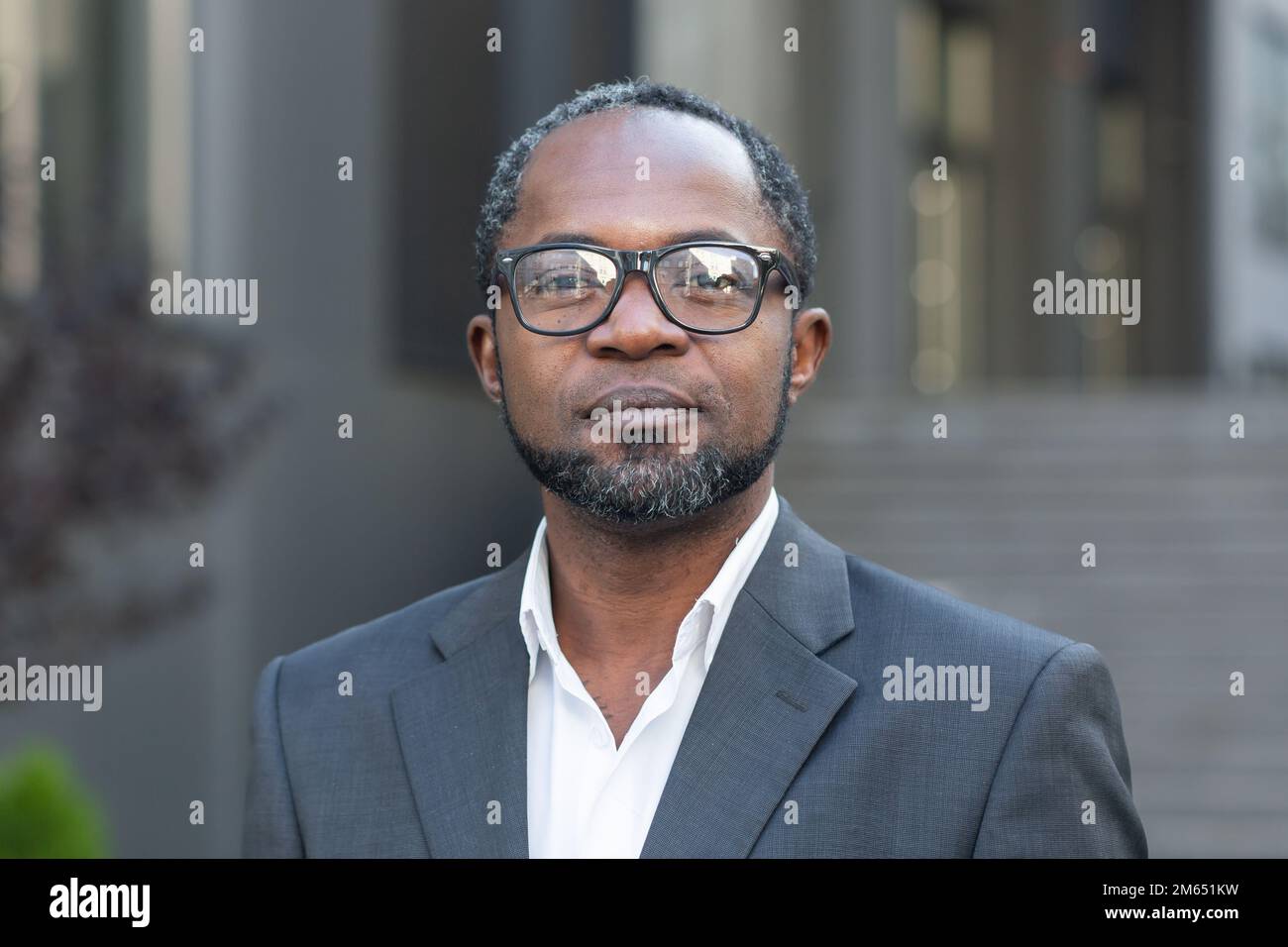 Portrait focused motivated afro hi-res stock photography and images - Alamy