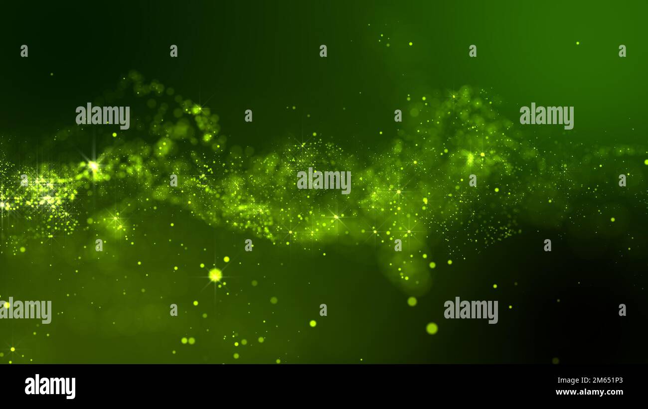 3D rendering of a bright abstract cloud made of particle structure. The ...