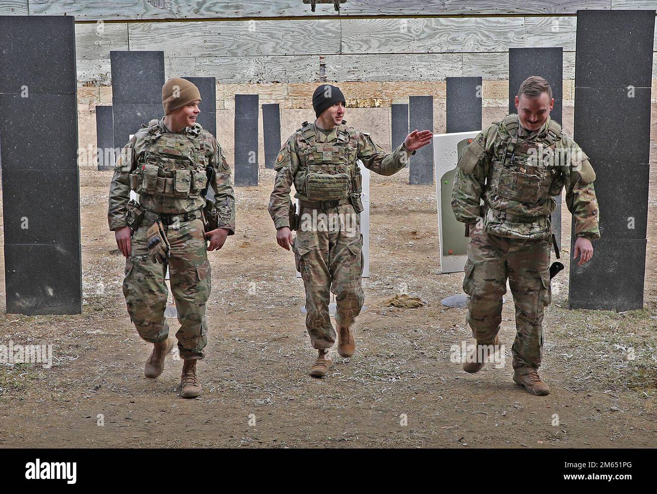 Technical Sgt. John Rhodes, and Senior Airman Patrick McMacken, Defenders for the 127th Security ...