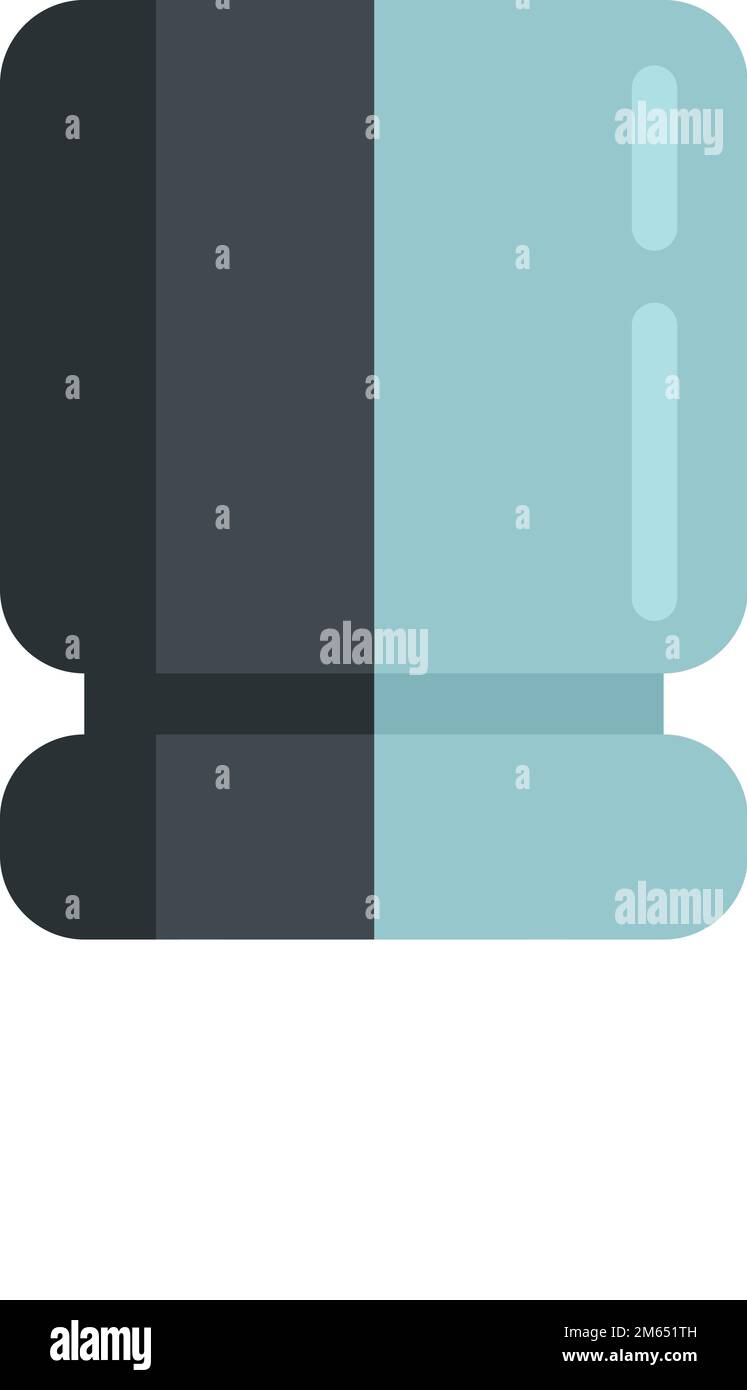 Resistance Capacitor Icon Flat Vector Diode Chip Electronic Microchip Isolated Stock Vector