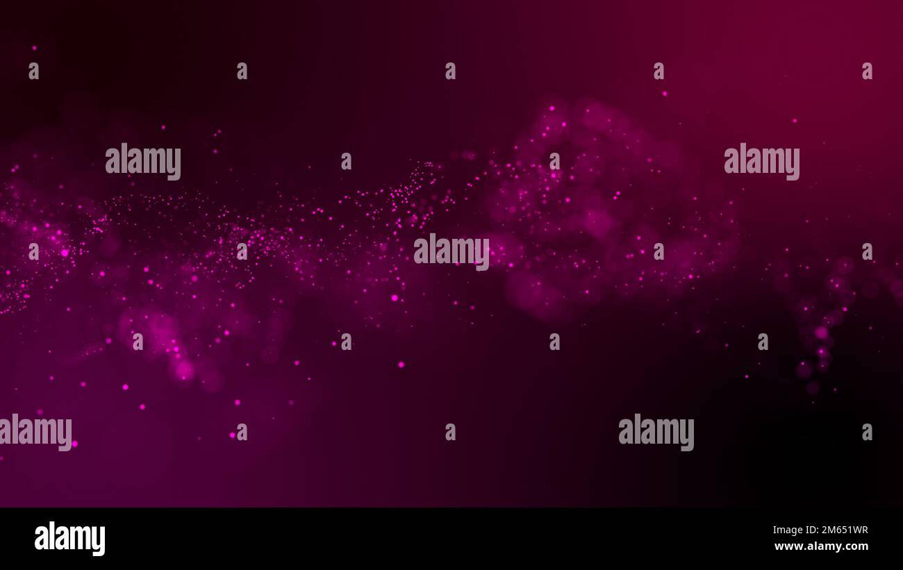 3D rendering of a bright abstract cloud made of particle structure. The ...
