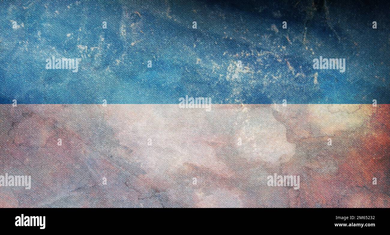 retro flag of German peoples Baltic Germans with grunge texture. flag ...