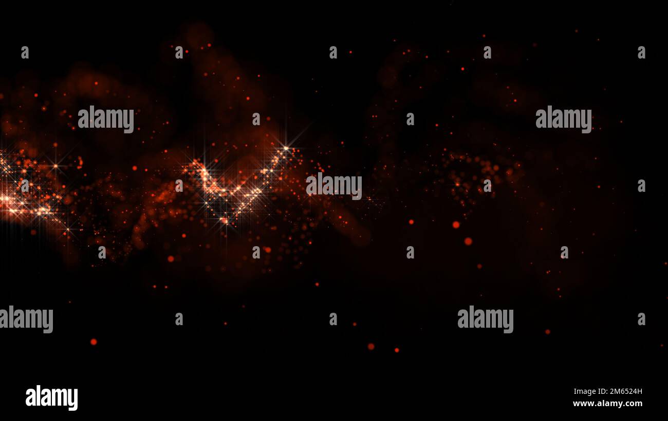 3D rendering of a bright abstract cloud made of particle structure. The ...