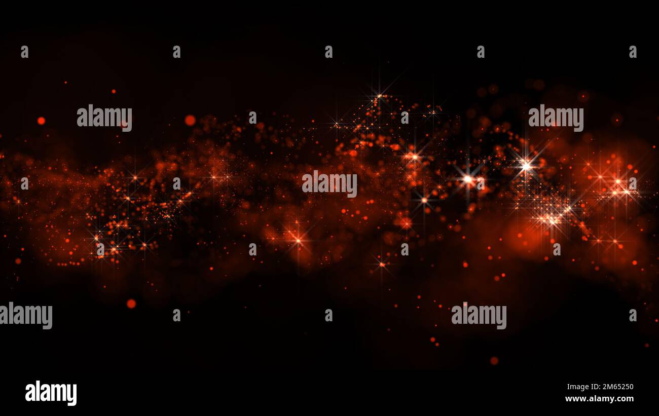 3D rendering of a bright abstract cloud made of particle structure. The ...