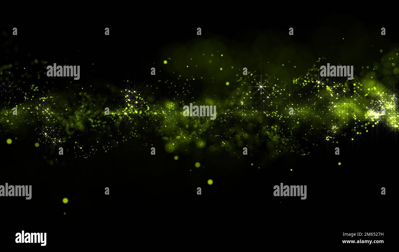 3D rendering of a bright abstract cloud made of particle structure. The ...