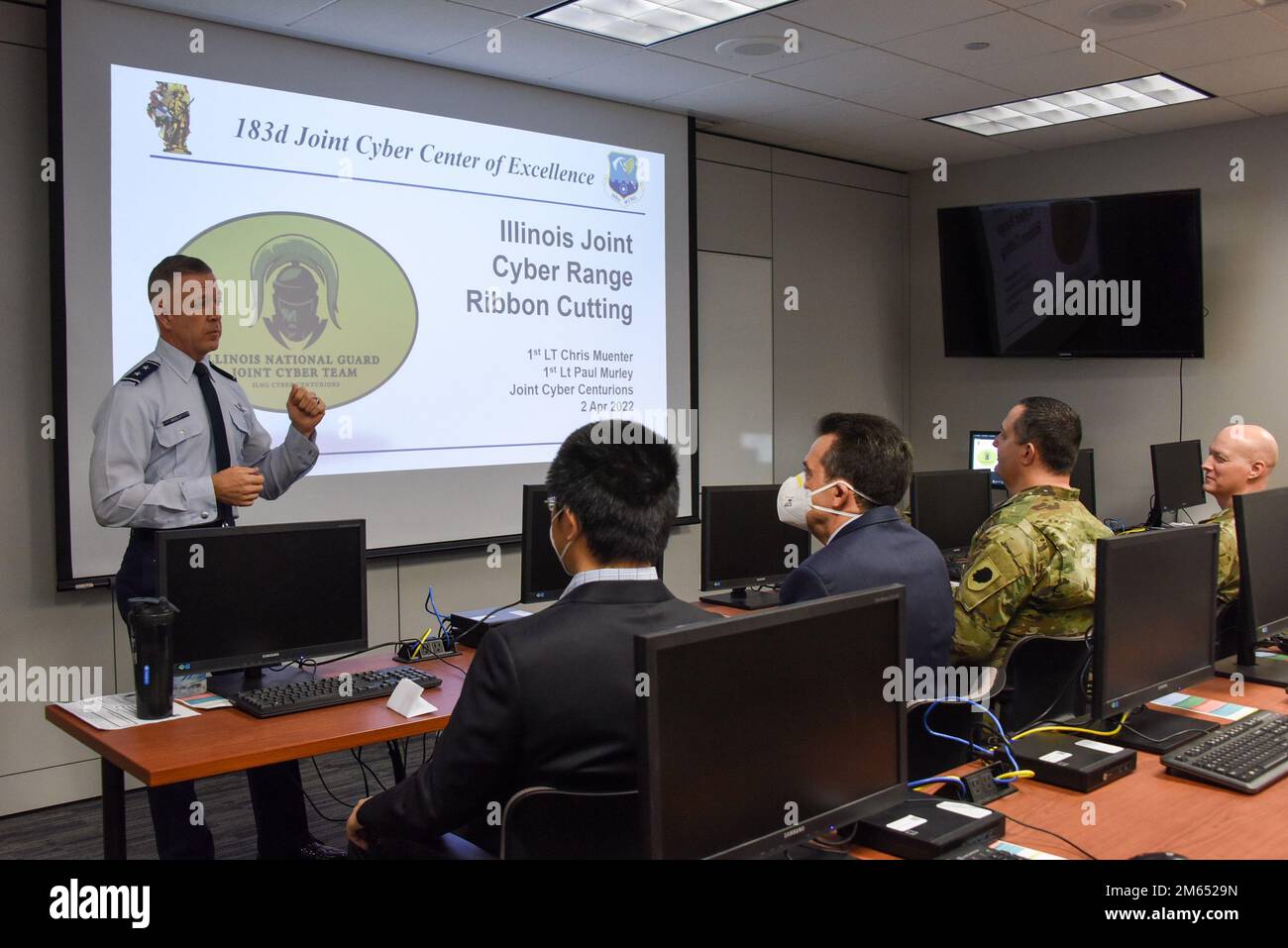 Maj Gen Richard Neely, Adjutant General, State of Illinois, speaks on ...