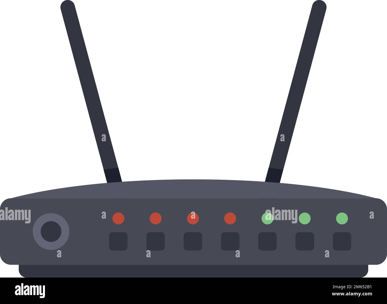 Wifi modem icon flat vector. Internet equipment. Network device ...