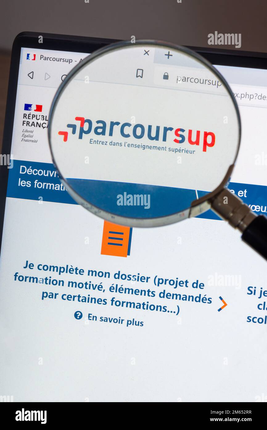 Parcoursup fr hi-res stock photography and images - Alamy