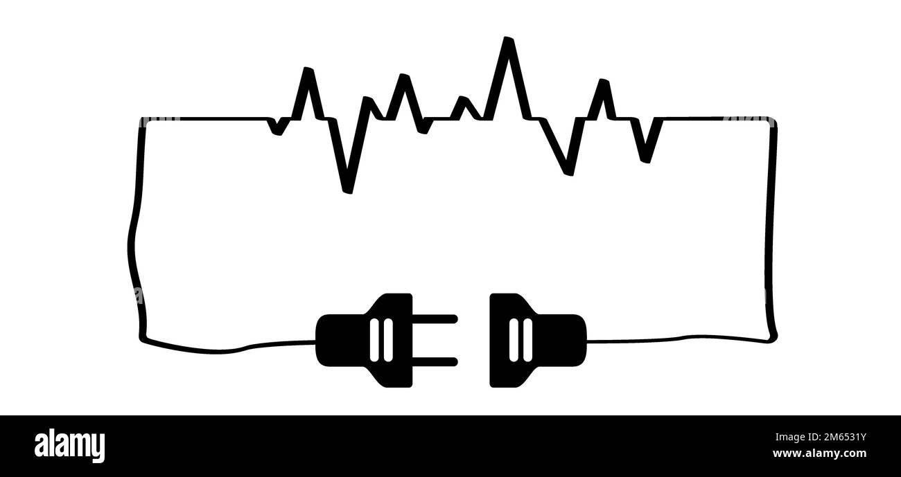 Cartoon electric plug. socket,electricity, power logo oe symbol. Power ...