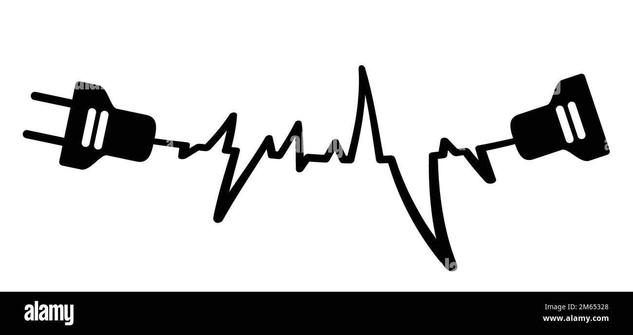 Cartoon electric plug. socket,electricity, power logo oe symbol. Power ...