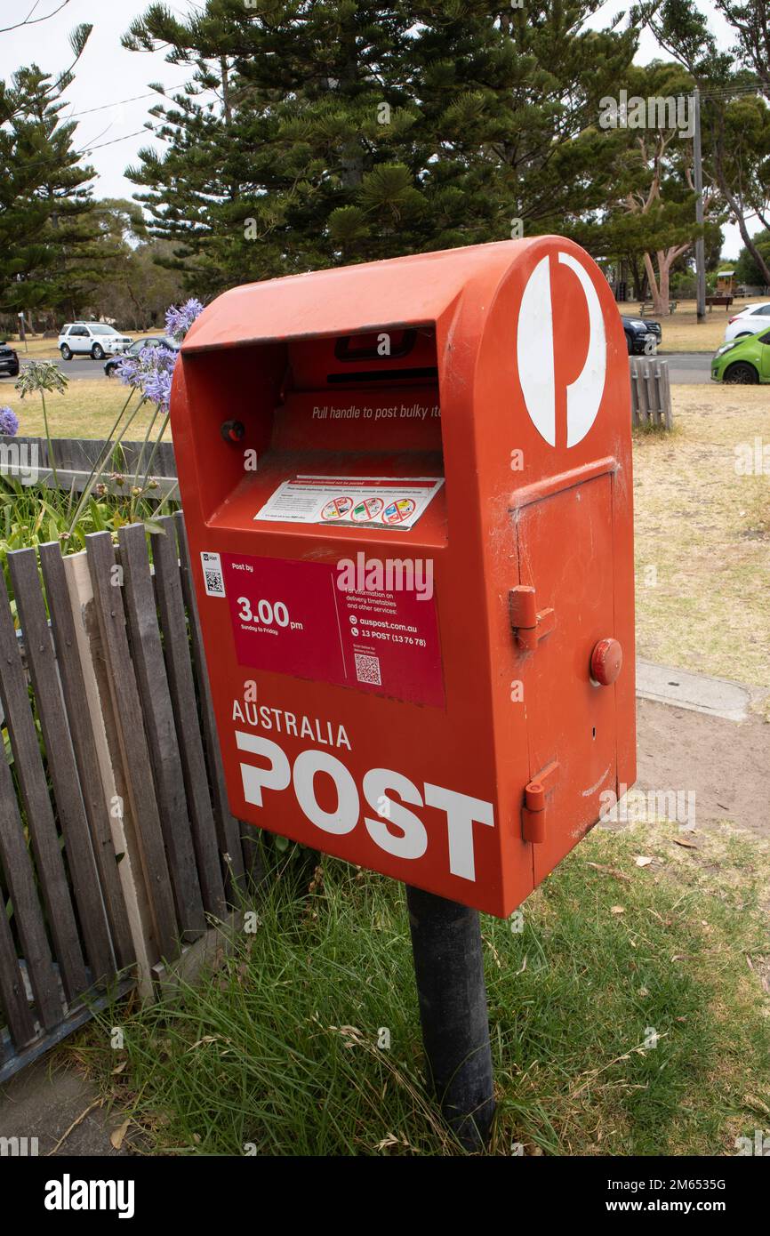 Australian Post Box at Queenscliff, Victoria Stock Photo - Alamy