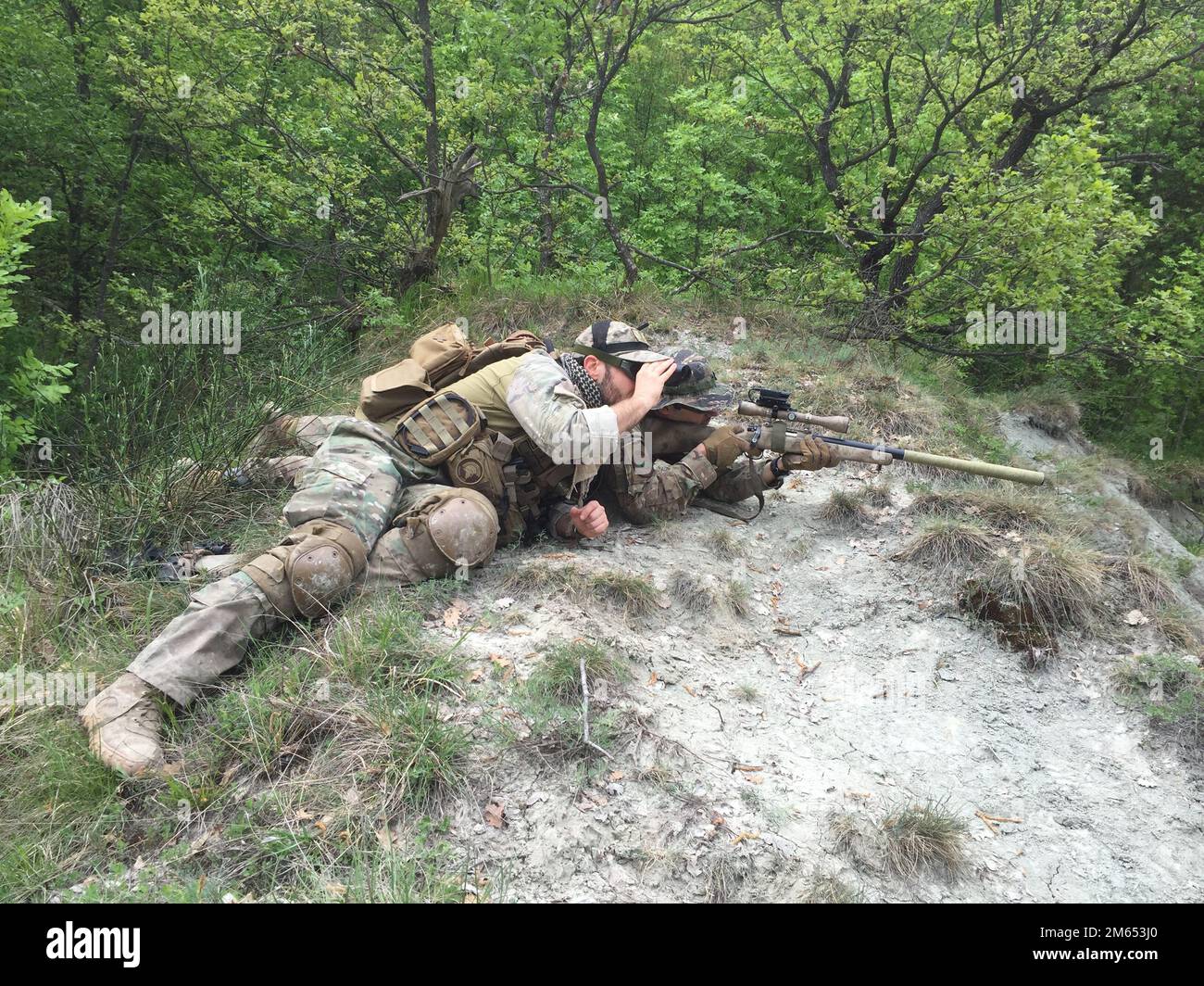 soldiers of the armed forces, sniper in action Stock Photo - Alamy