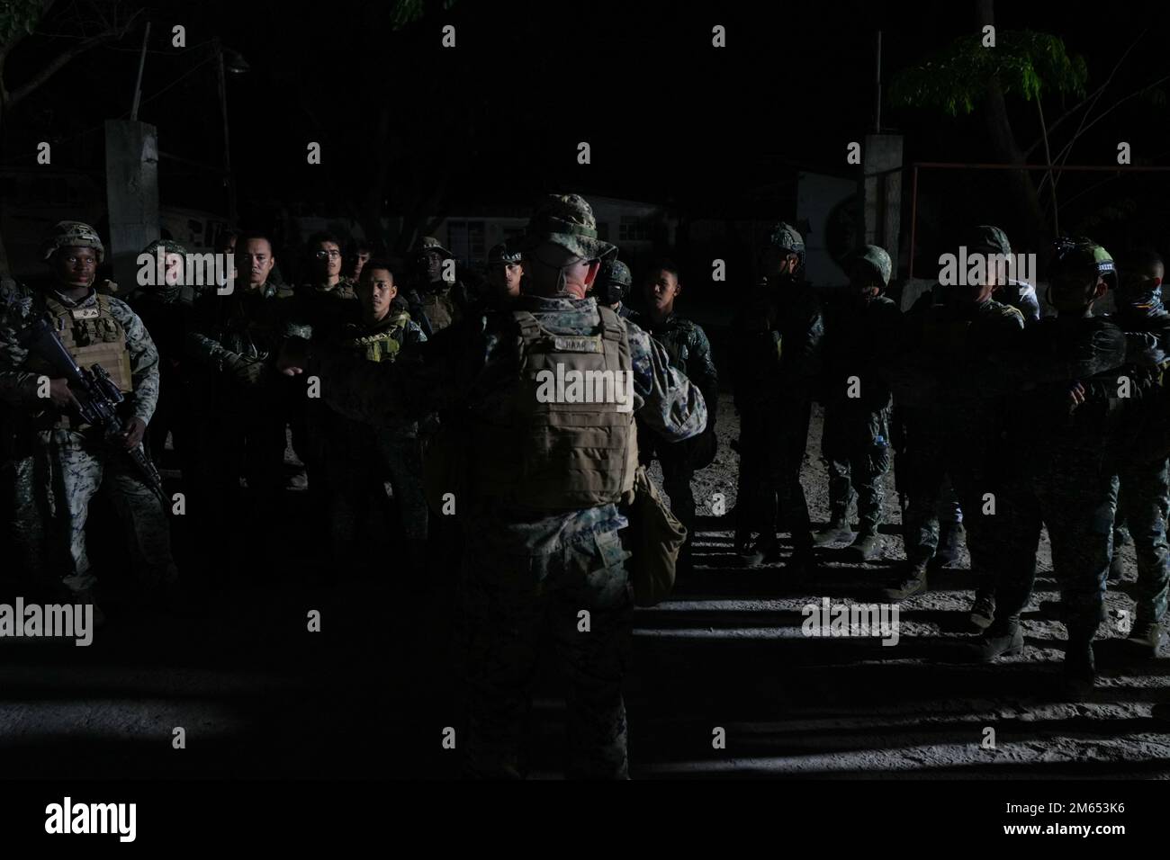 U.S. Marine Corps Col. Christopher Haar, commanding officer, Combat ...