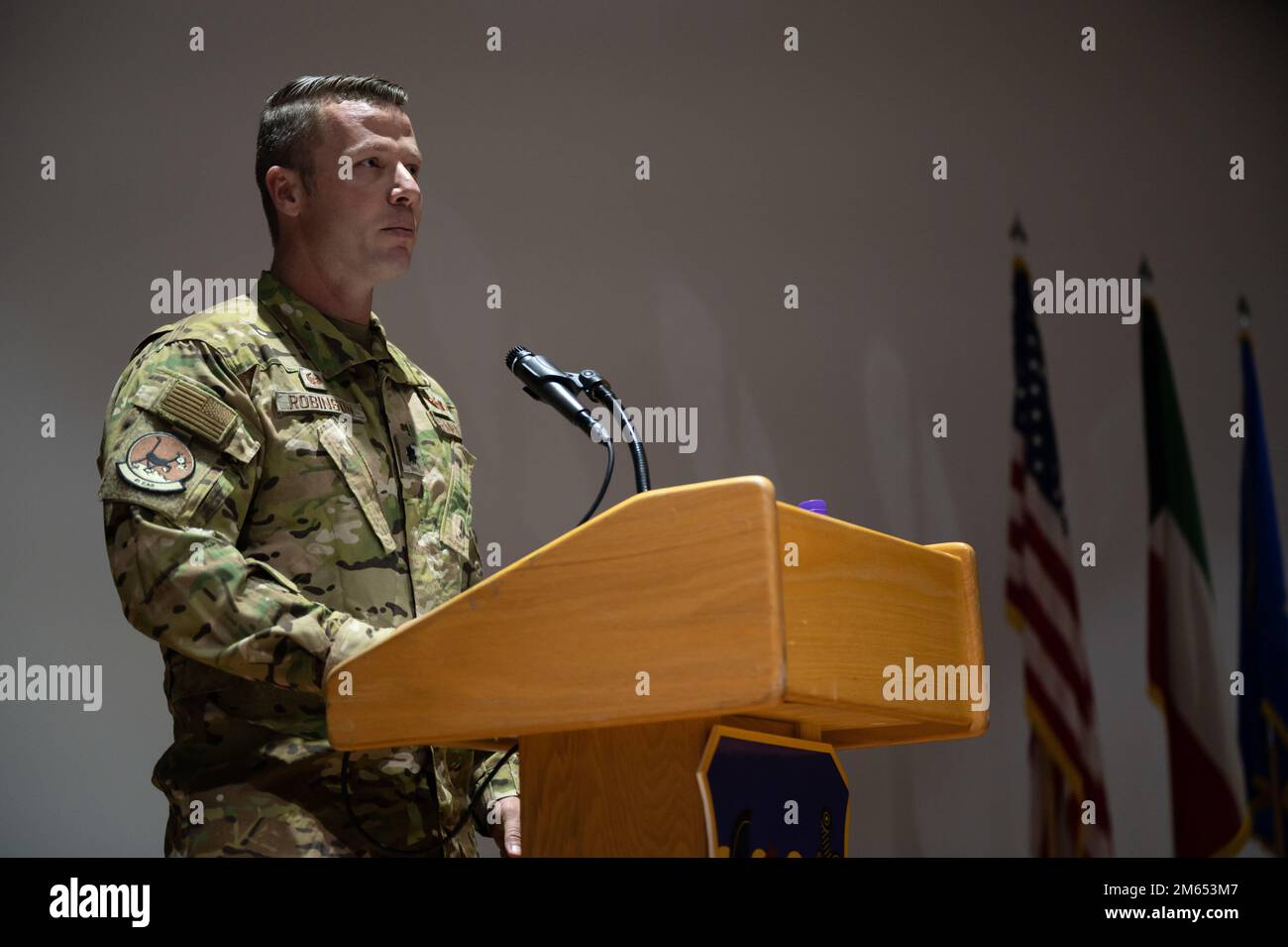 U.S. Air Force Lt. Col. Jason Robinson, commander of the newly ...