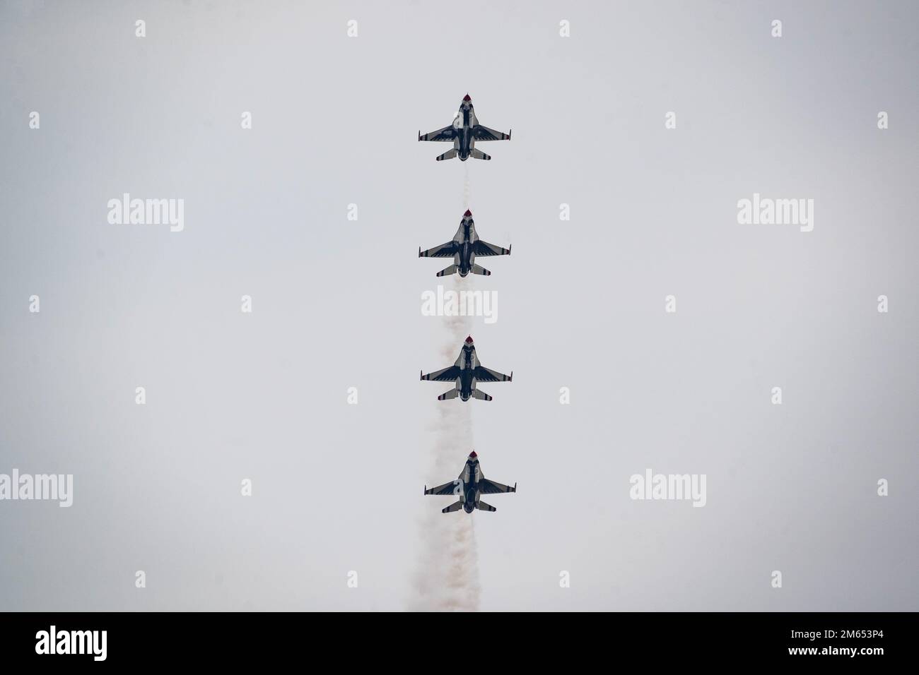 The U.S. Air Force Air Demonstration Squadron "Thunderbirds" perform ...