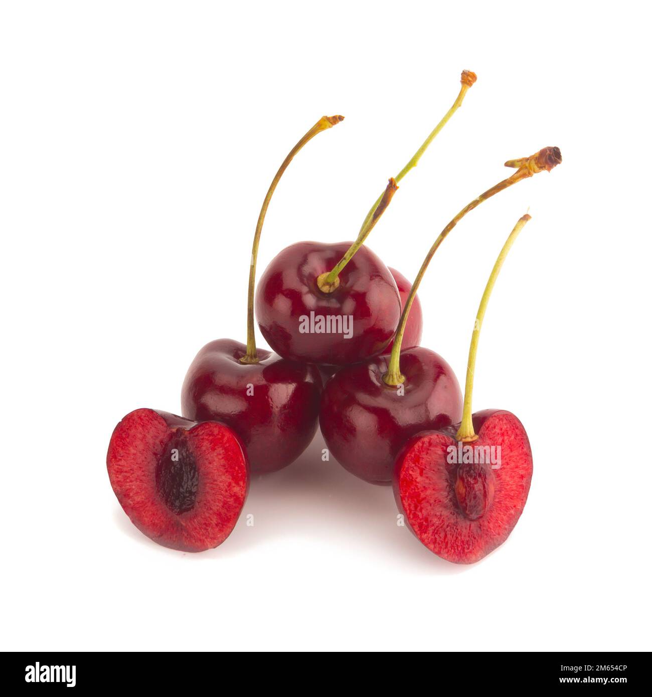 Cherry isolated on white background Stock Photo - Alamy
