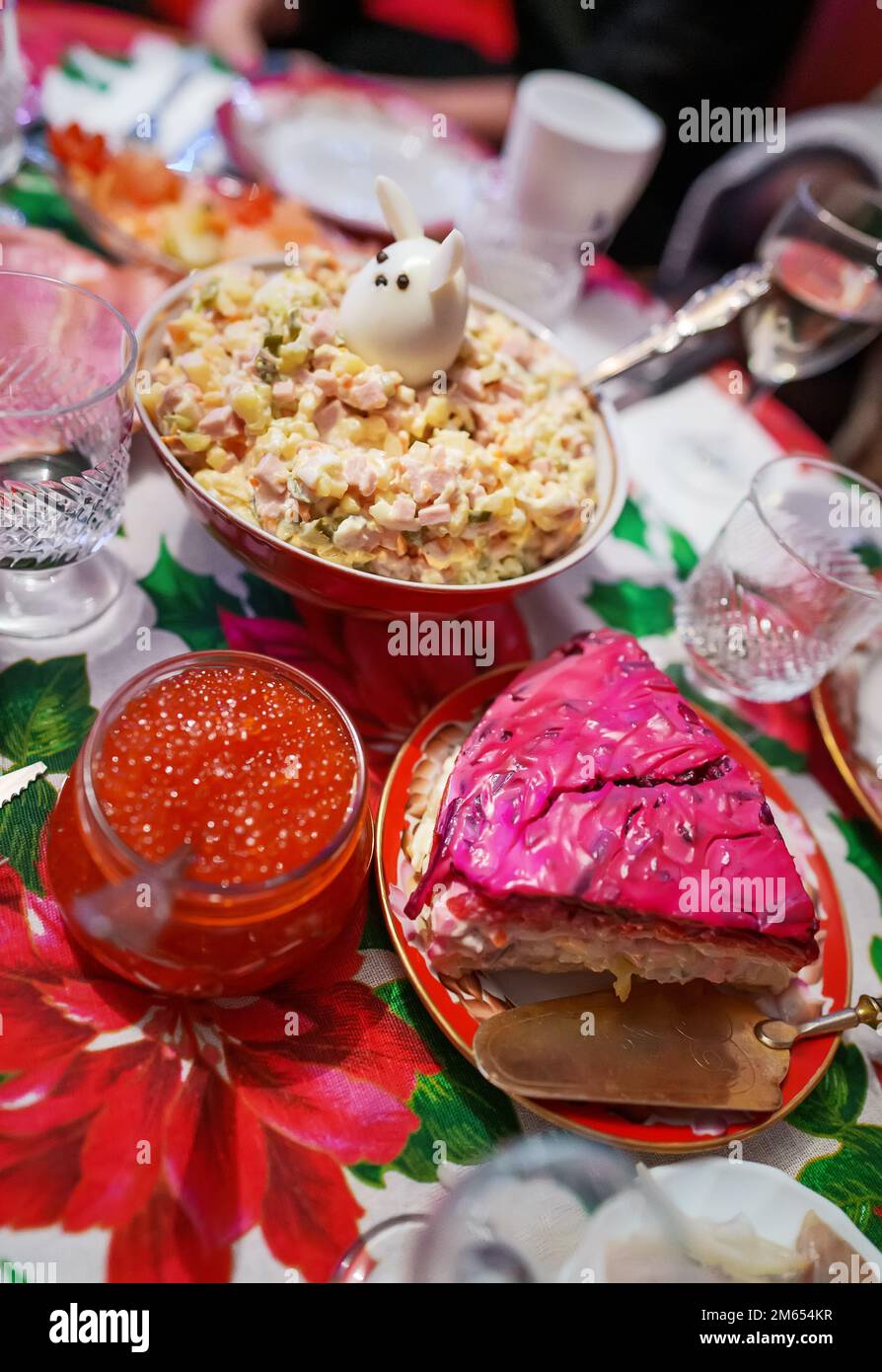 Salads decorated hi-res stock photography and images - Alamy