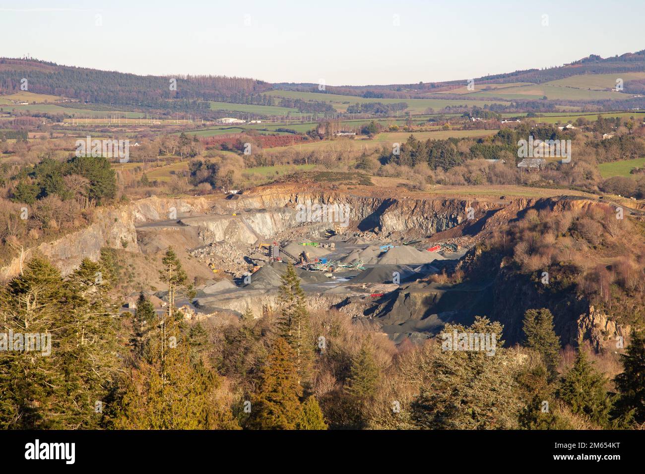 Quarry in the Wicklow hills, Ireland Stock Photo - Alamy