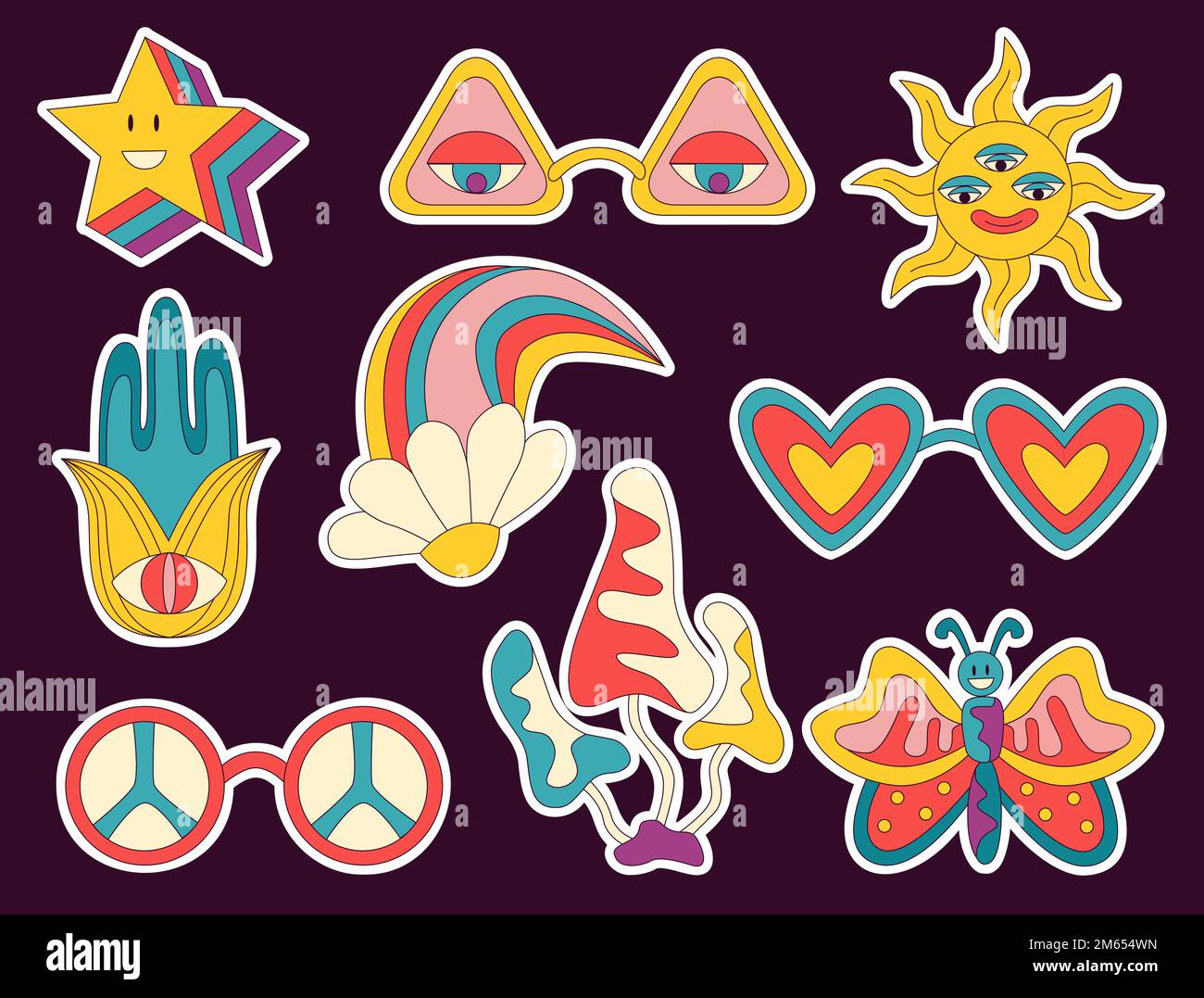 1970 smile vector vectors hi-res stock photography and images - Alamy