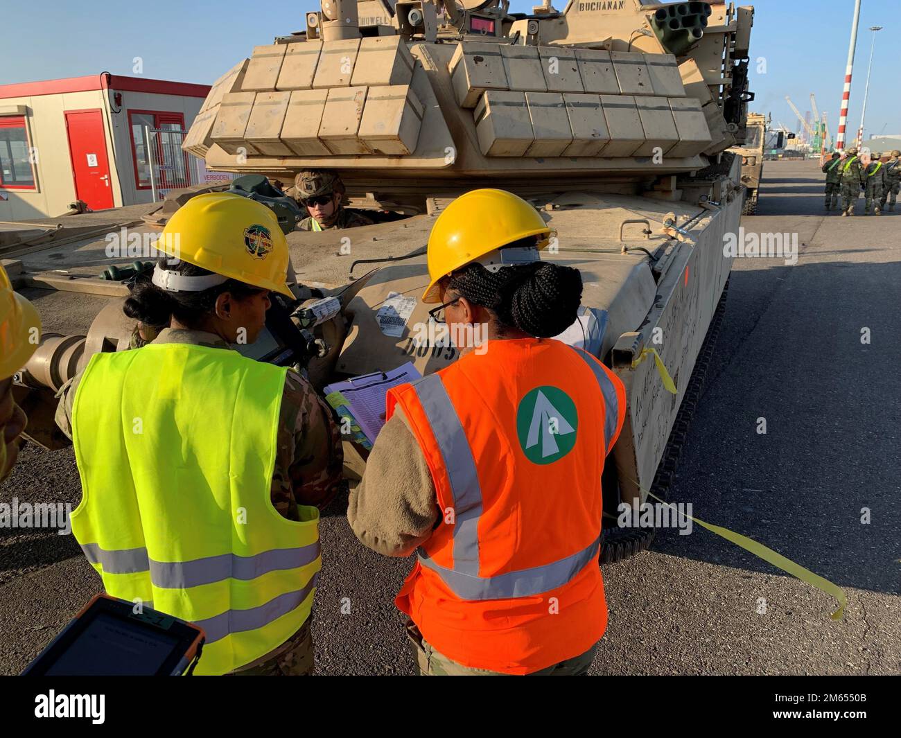 US Army Soldiers from the 21st Theater Sustainment Command, 16th ...