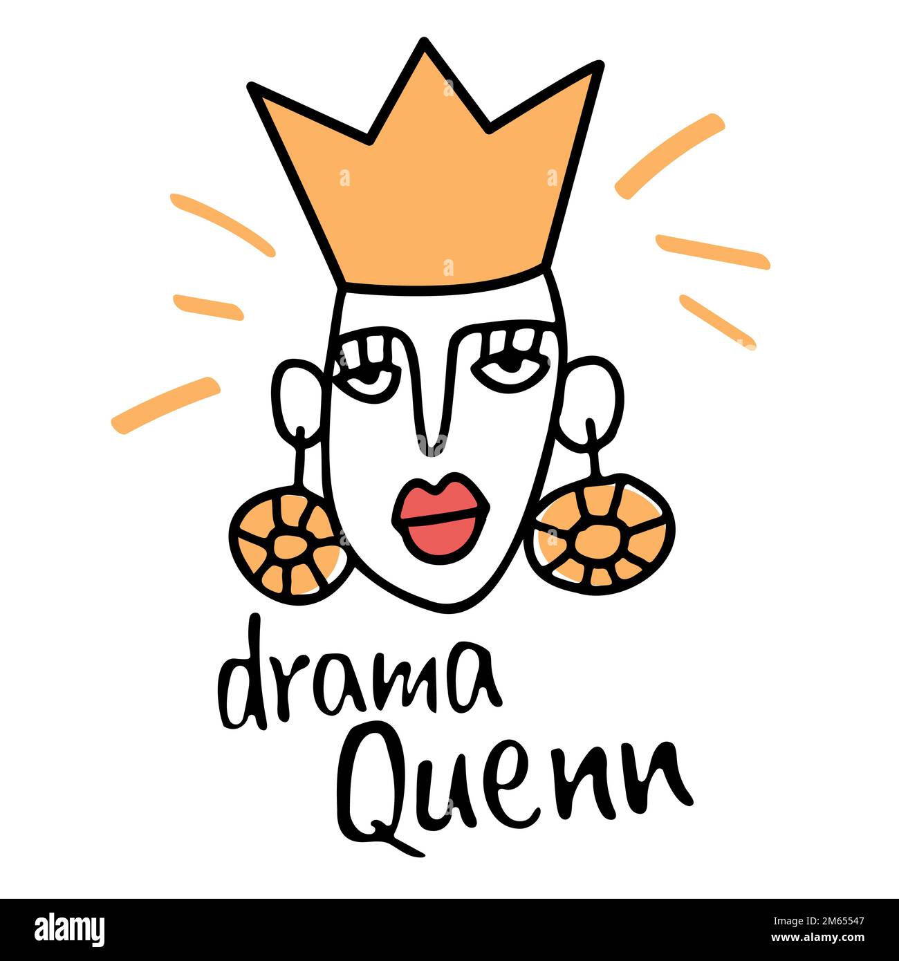 Woman in crown Cut Out Stock Images & Pictures - Alamy