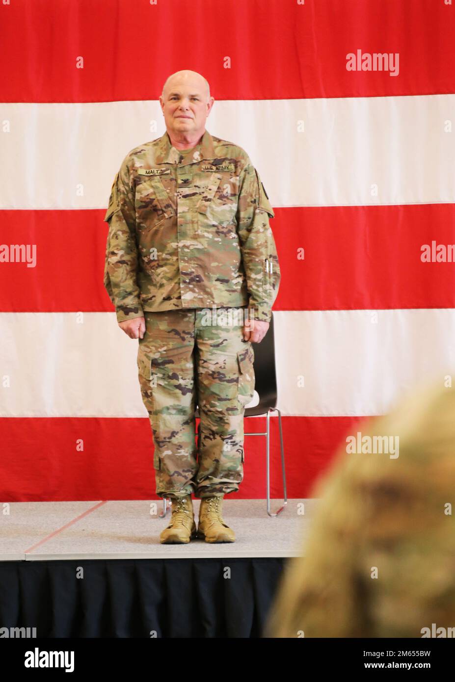 Col. Ben Maltz, Washington National Guard State Surgeon stands during ...