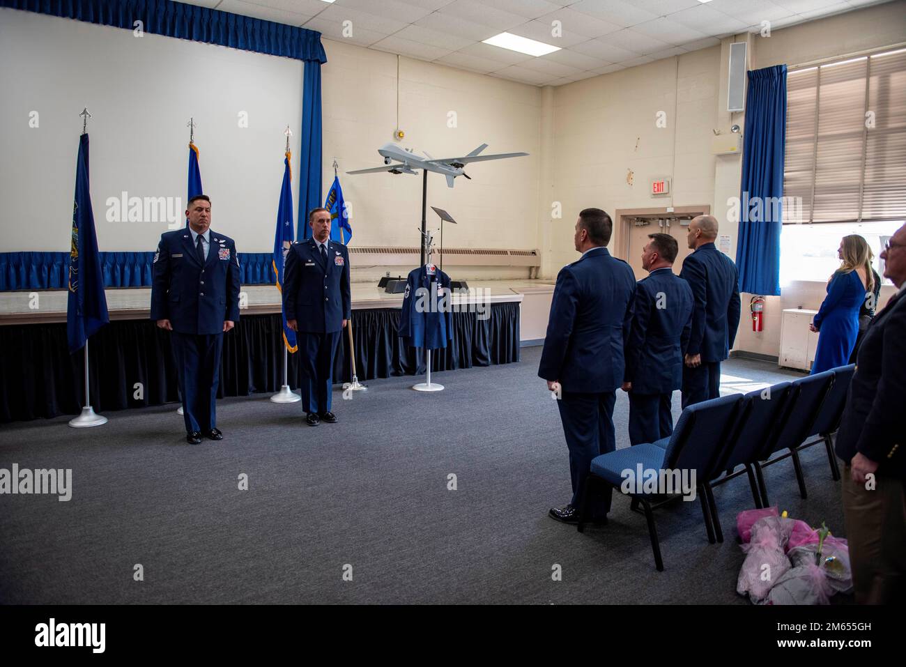 Pennsylvania Air National Guard Lt. Col. Pete (facing, right), 103rd ...