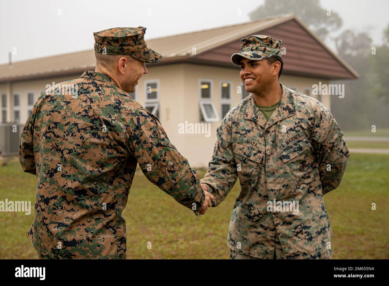 U.S. Marine Corps Col. Douglas R. Burke, commanding officer of Combat ...