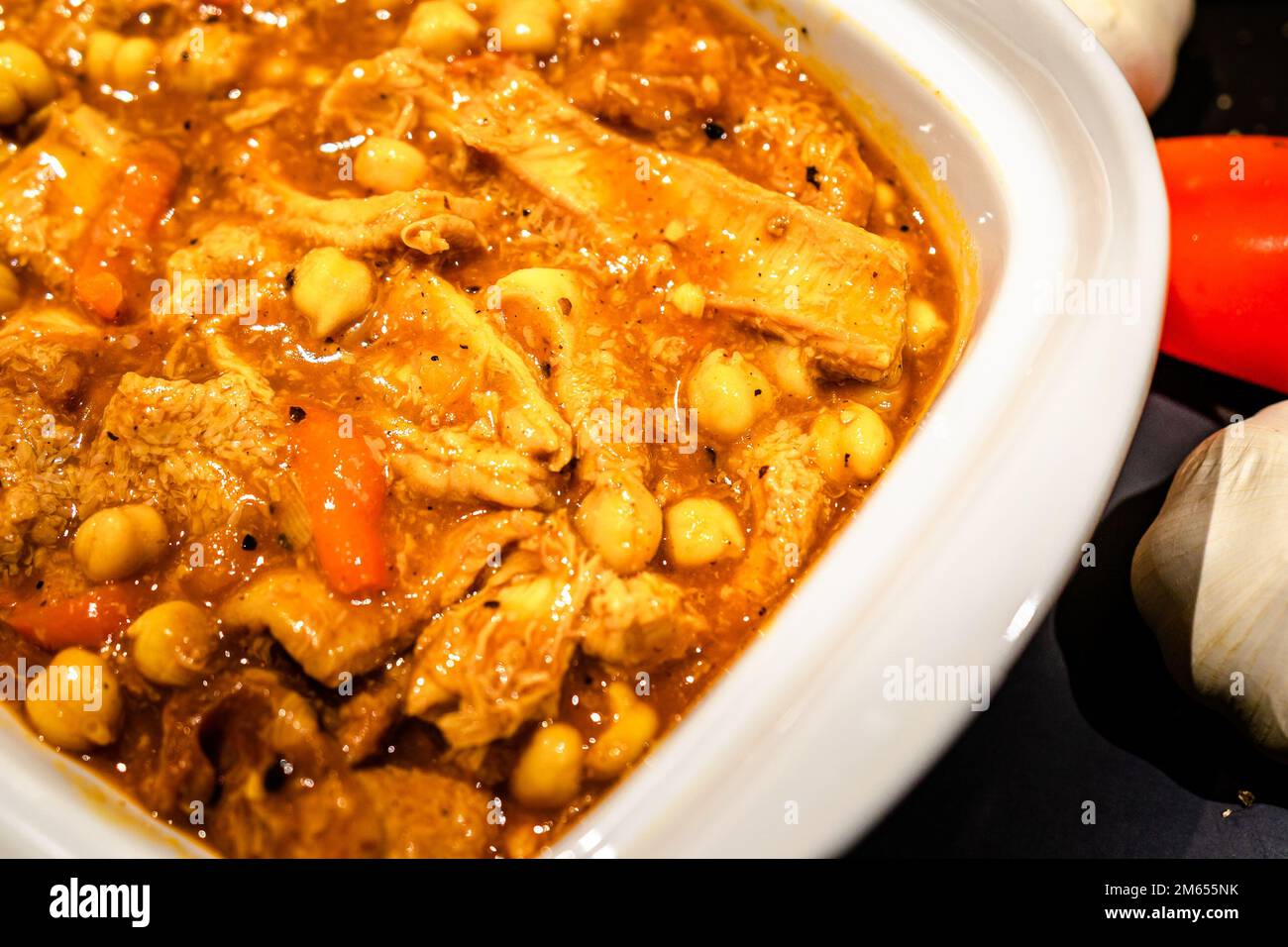Homemade Ox stripe callos ready for serving Stock Photo - Alamy