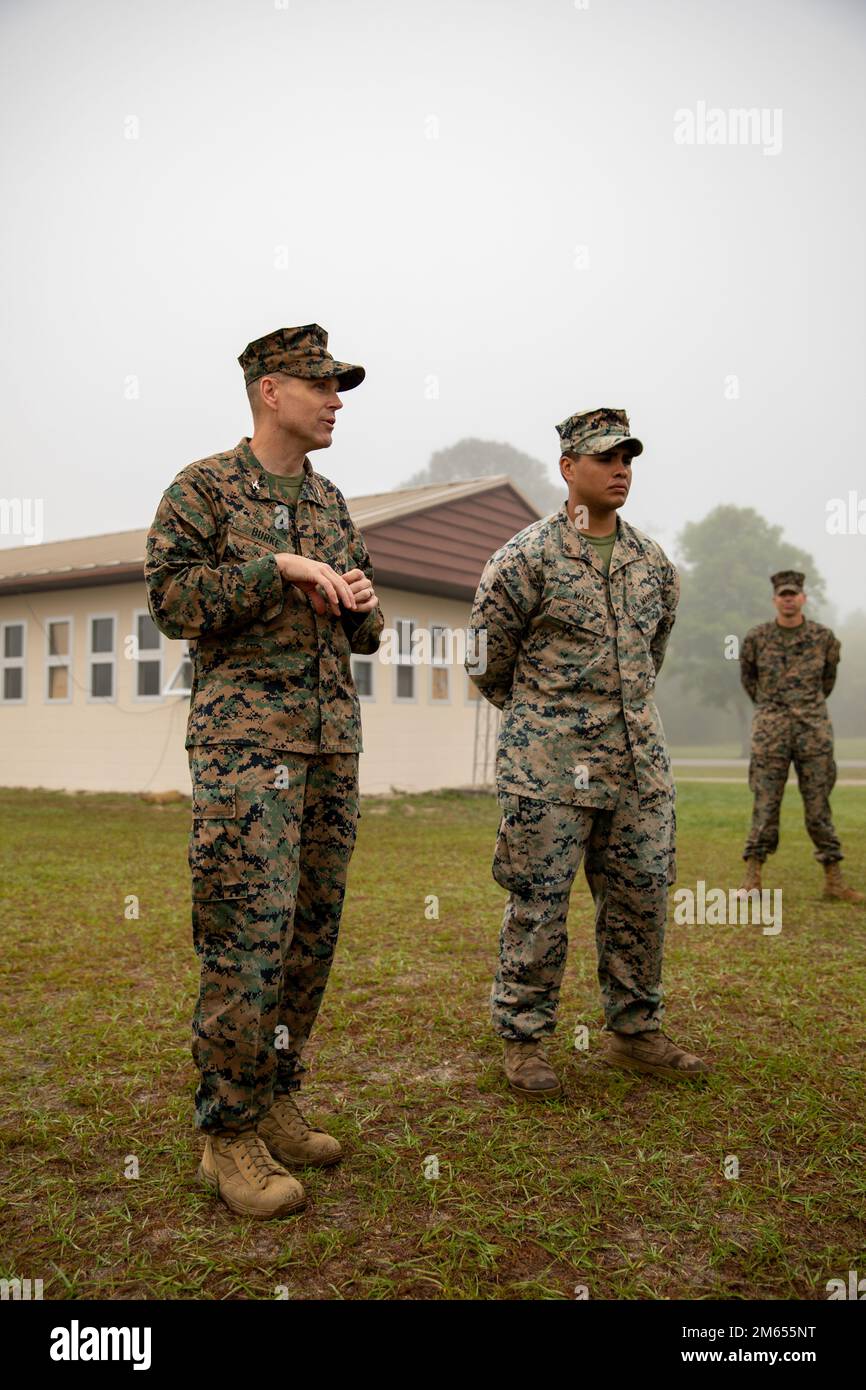 U.S. Marine Corps Col. Douglas R. Burke, commanding officer of Combat ...