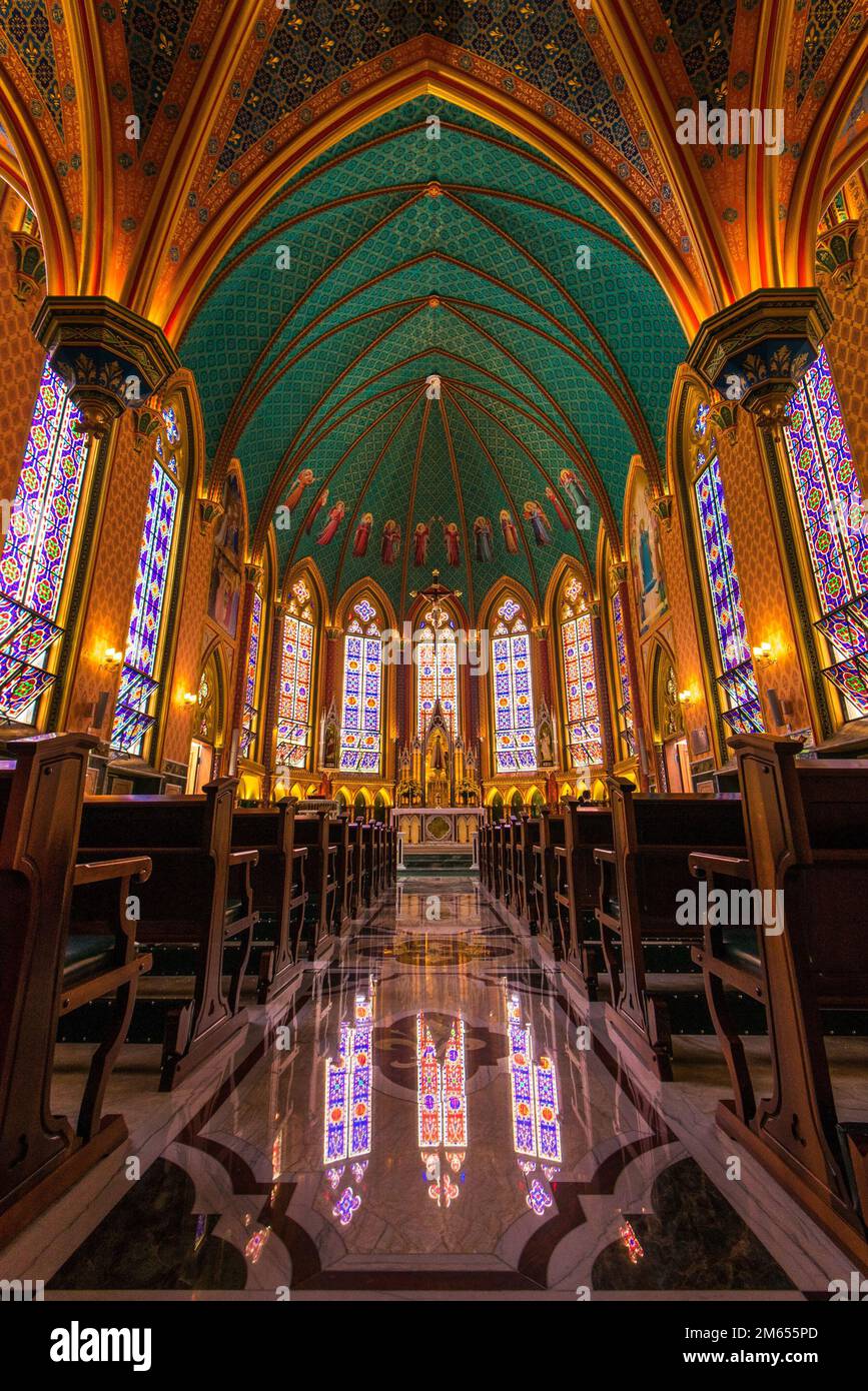 Highly Decorated and Detailed Interior of a Newly Built Our Lady of ...
