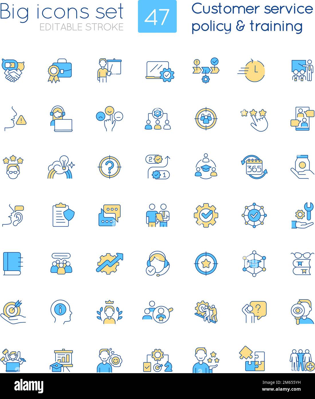 Training program line icons Cut Out Stock Images & Pictures - Alamy