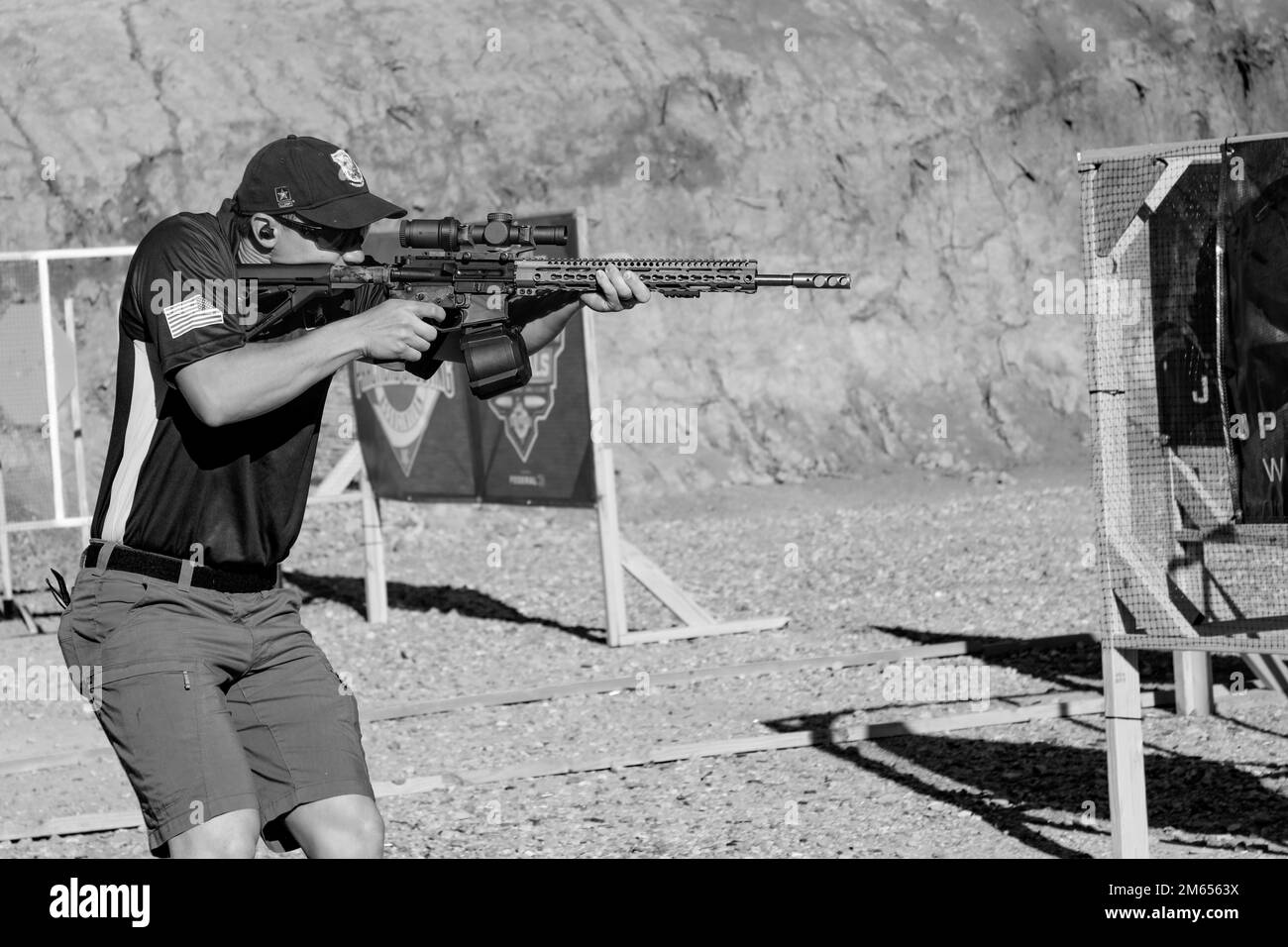 U.S. Army Marksmanship Unit Action Team member Staff Sgt. Jacob ...