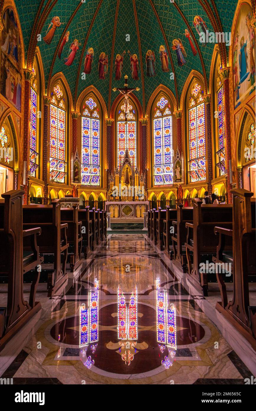 Highly Decorated and Detailed Interior of a Newly Built Our Lady of ...