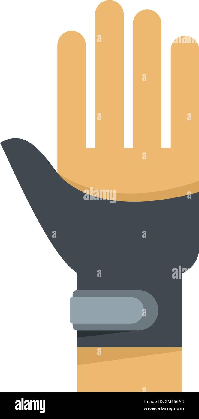 Arm bandage icon flat vector. Hand injury. Fracture hurt isolated Stock ...
