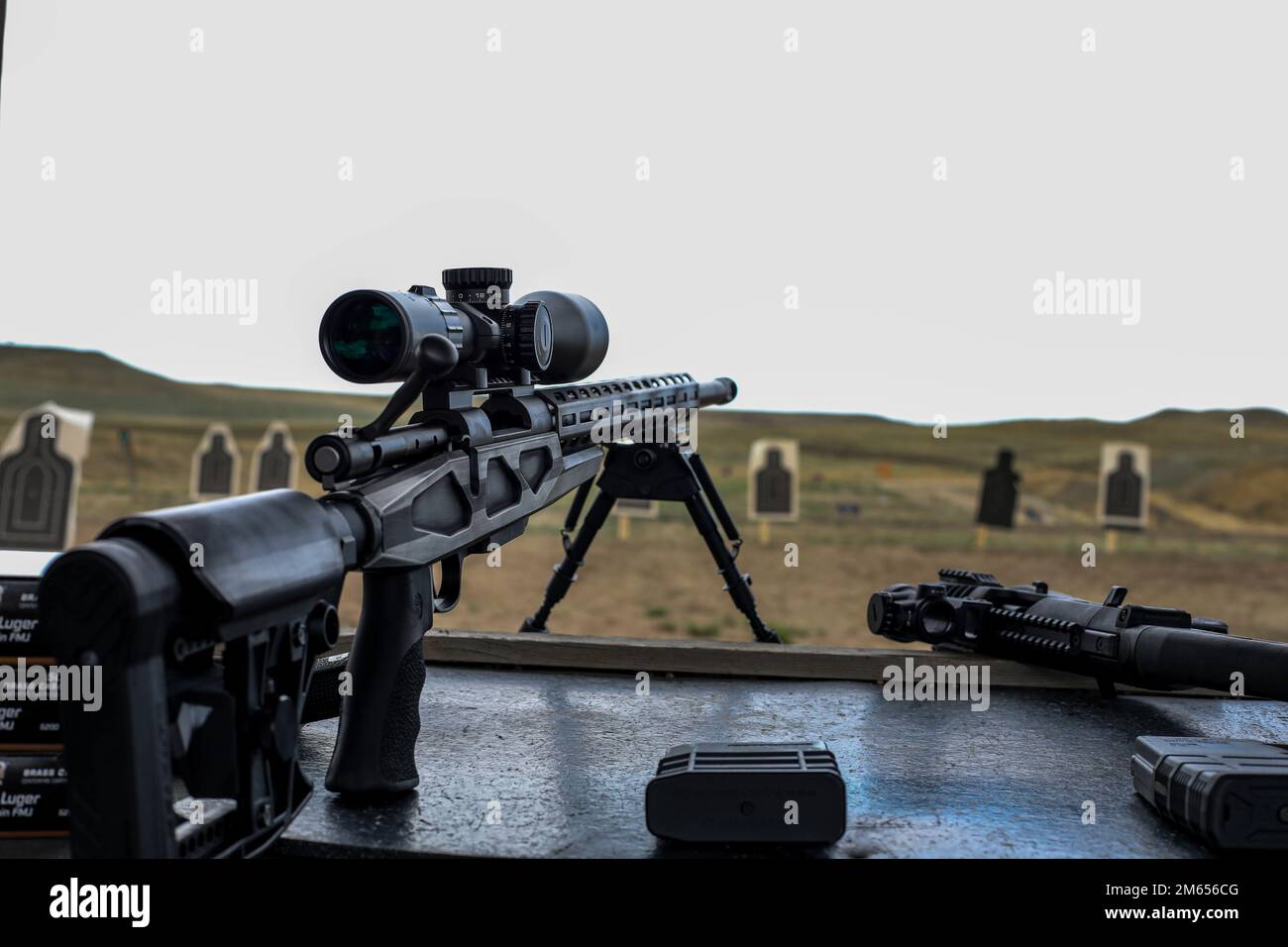A weapon belonging to a Soldier assigned to the 2nd Stryker Brigade ...