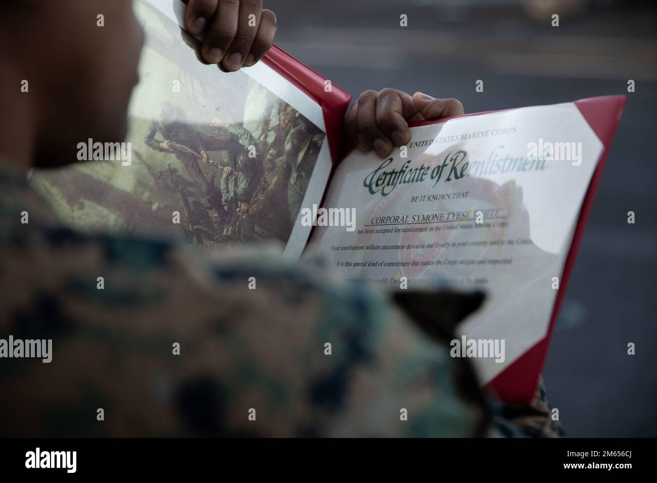 U.S. Marine Corps Cpl. Symone White, a network administrator with the ...