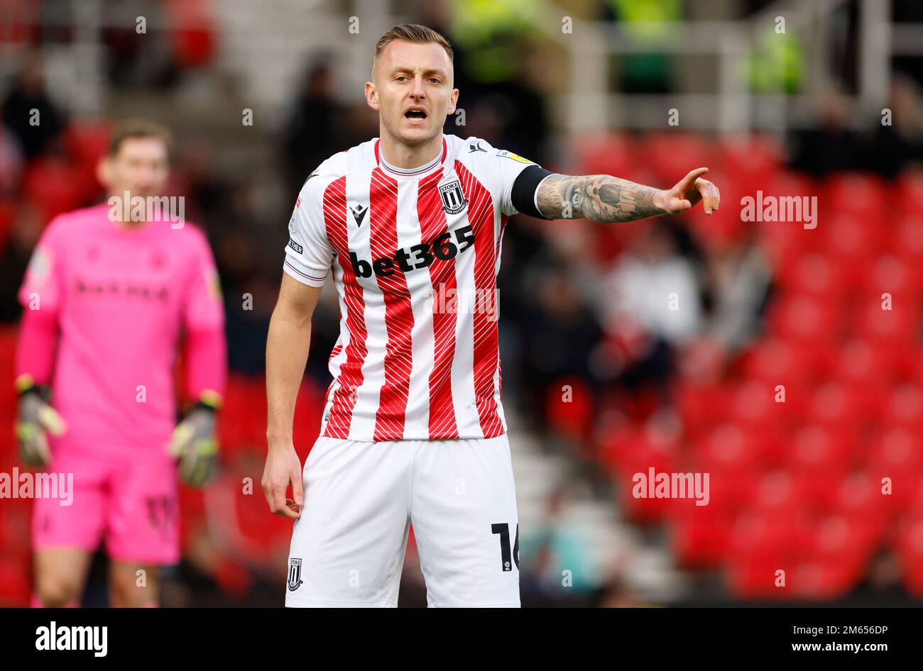 Stoke City's Ben Wilmot during the Sky Bet Championship match at the ...