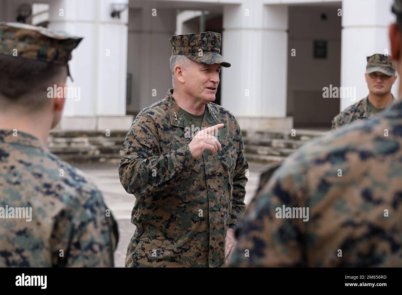 NAPLES, Italy (April 3, 2022) U.S. Marine Corps Lt. Gen. William Jurney, the commanding general ...