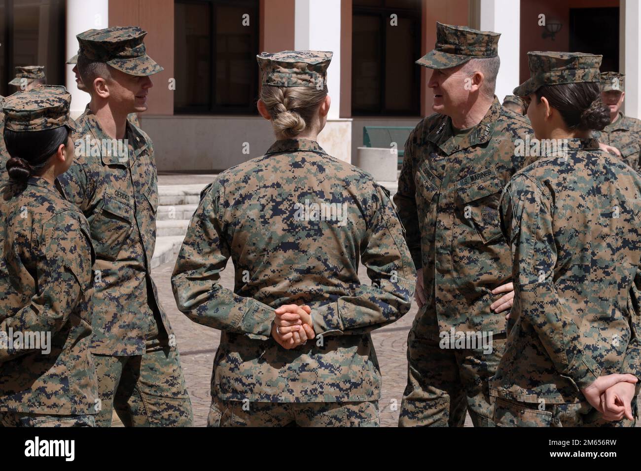 NAPLES, Italy (April 3, 2022) U.S. Marine Corps Lt. Gen. William Jurney, the commanding general ...