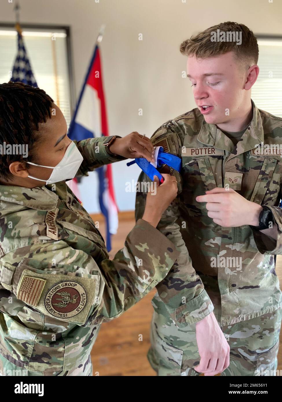 Missouri Air National Guard Senior Airman Hayden Potter teaches ...