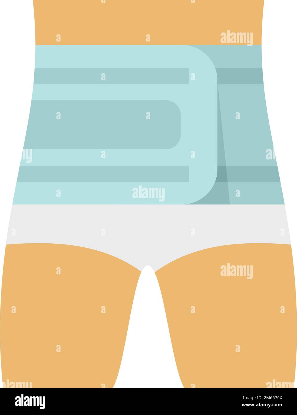 Man bandage icon flat vector. Damage body. Fracture accident isolated ...