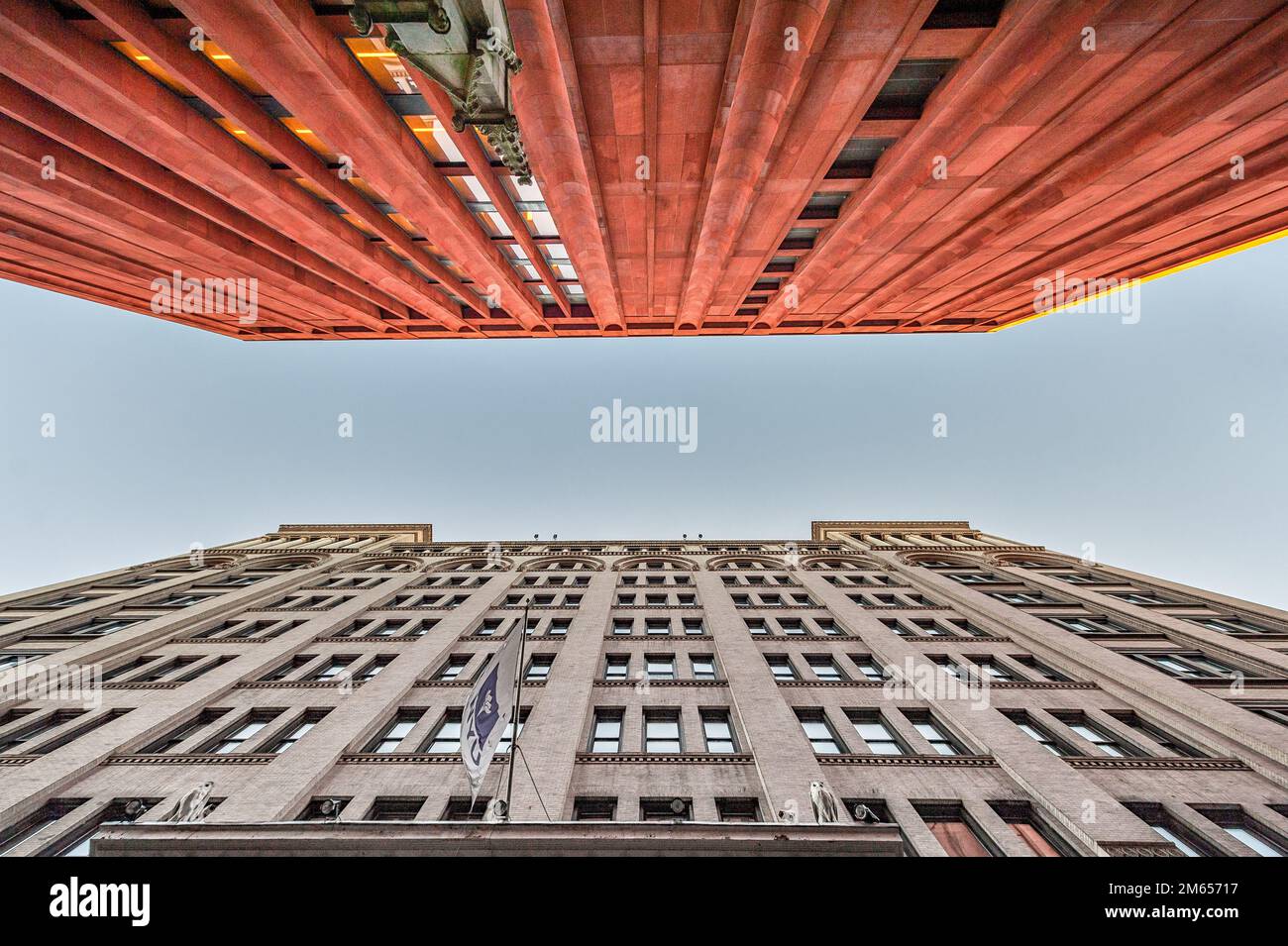 Walls of New York University and The Elmer Holmes Bobst Library. New ...