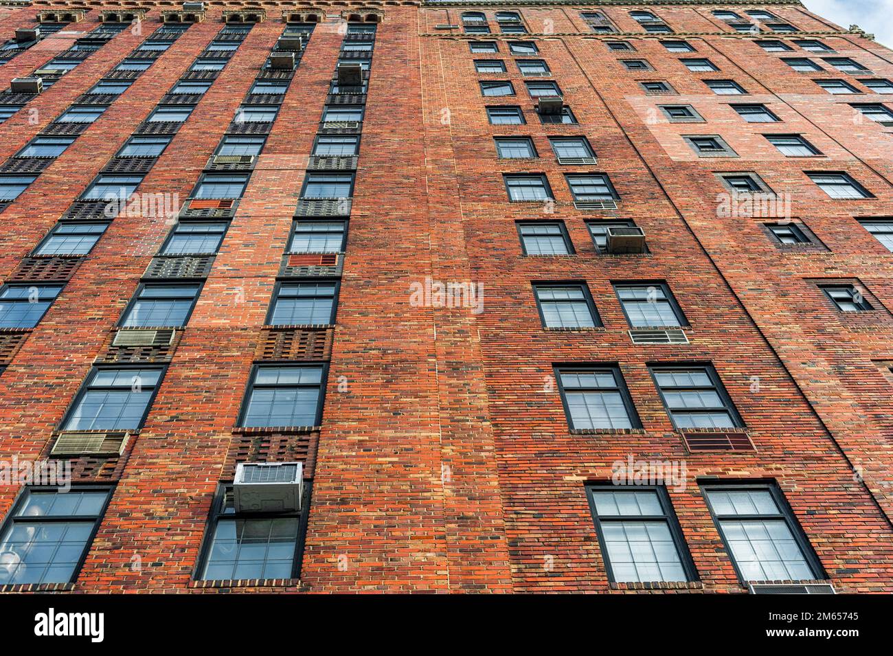 Pattern of Brick Glass Window Building in Manhattant, NYC, New York ...