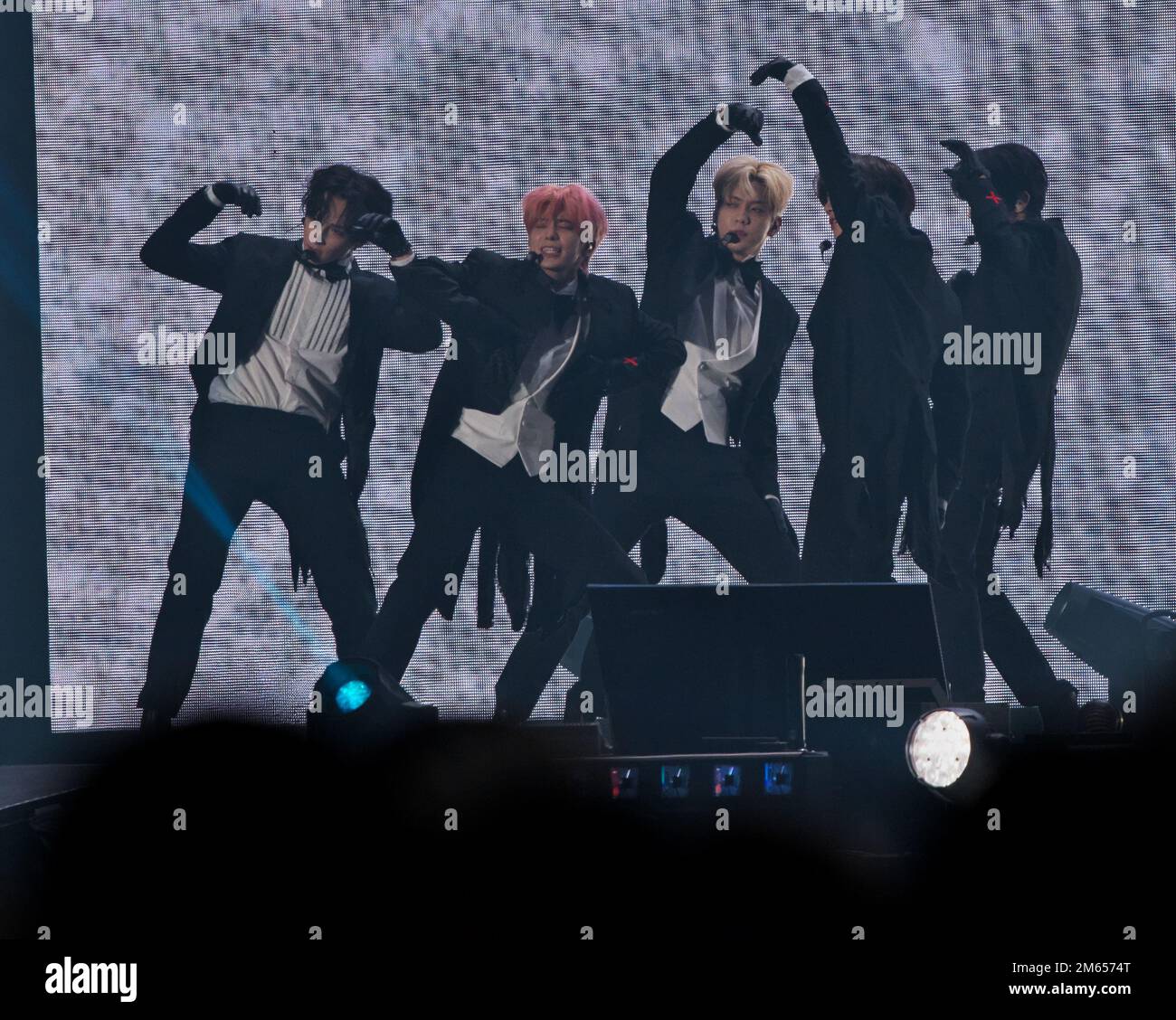 Nagoya, Japan. 02nd Jan, 2023. K-pop group TOMORROW X TOGETHER performs during the "KROSS vol.1 ...