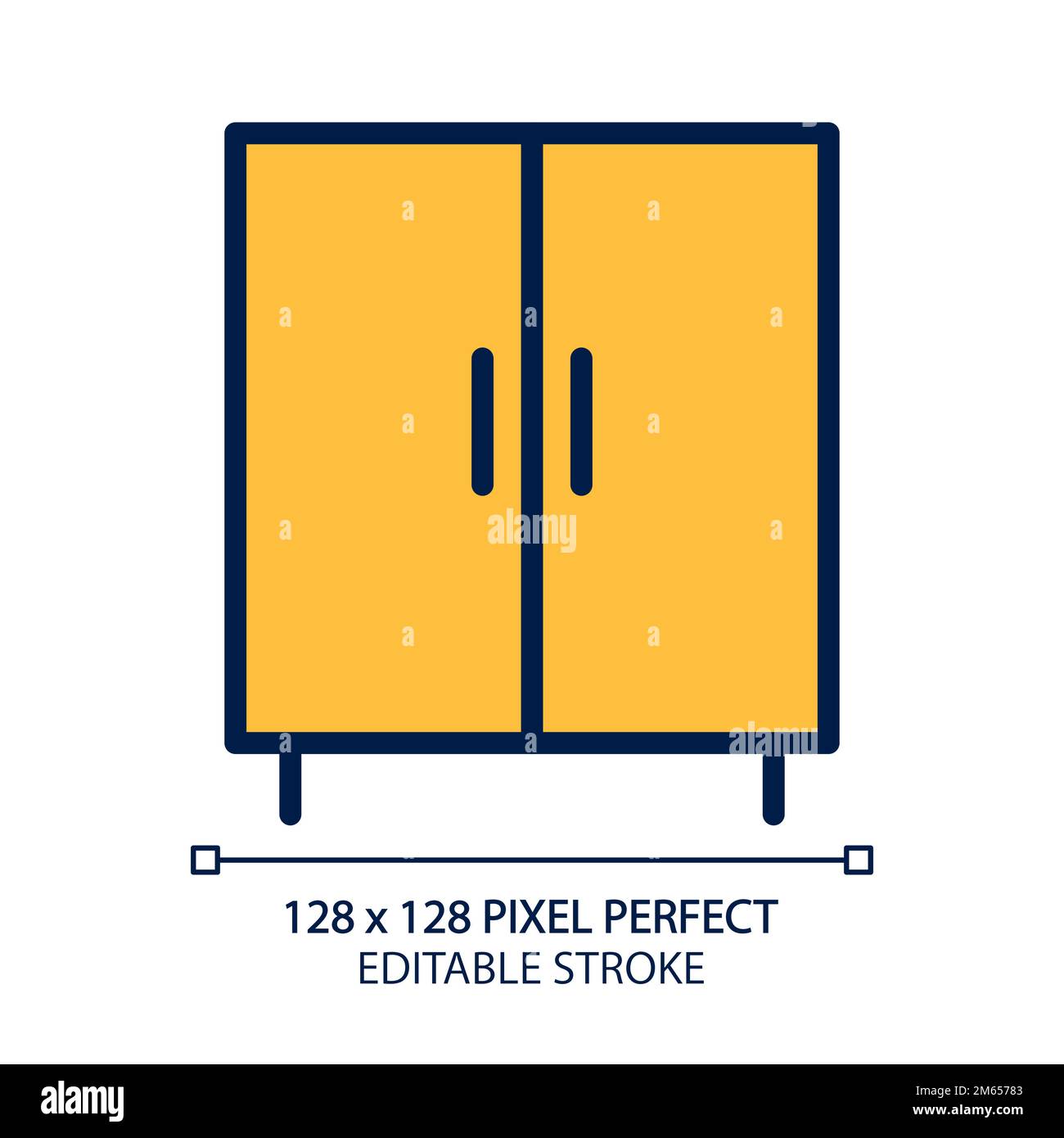 Cabinet pixel perfect RGB color icon Stock Vector Image & Art - Alamy